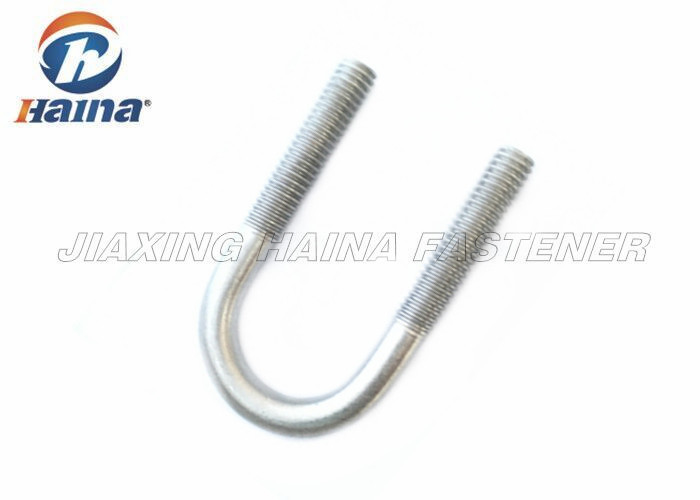 Round Bend ความต้านทานการกัดกร่อนที่ดี Stainless Steel 304 316 U Bolts